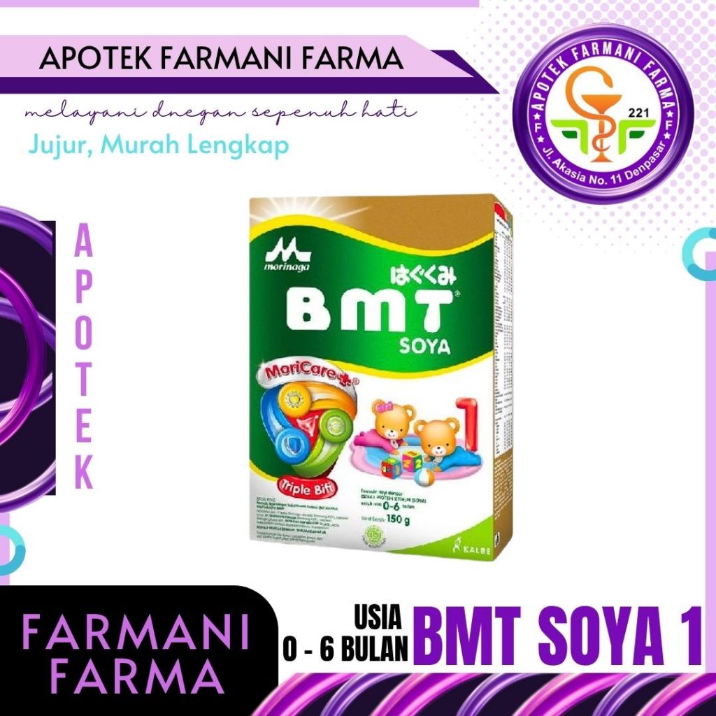 Jual SUSU BMT SOYA 1 (USIA 0-6 BULAN) MORICARE TRIPLE BIFF / 150 GRAM / 600 GRAM / SUSU ...
