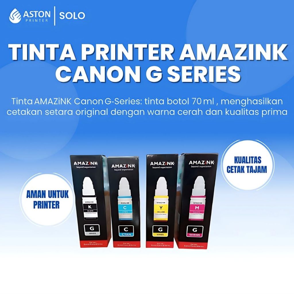 Jual Tinta Printer AMAZiNK Canon G Series | Shopee Indonesia