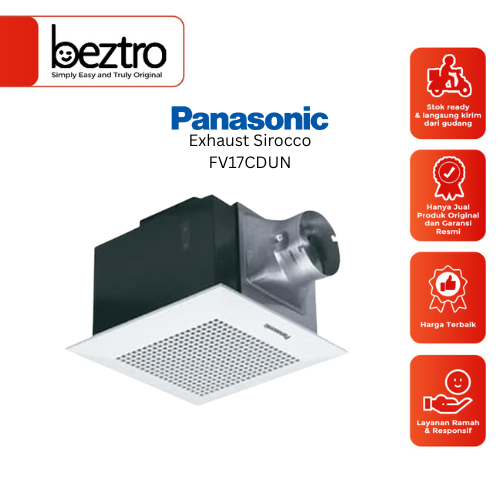Jual Panasonic Ceiling Exhaust Fan FV-17CDUN2 - Exhaust Fan Sirocco ...