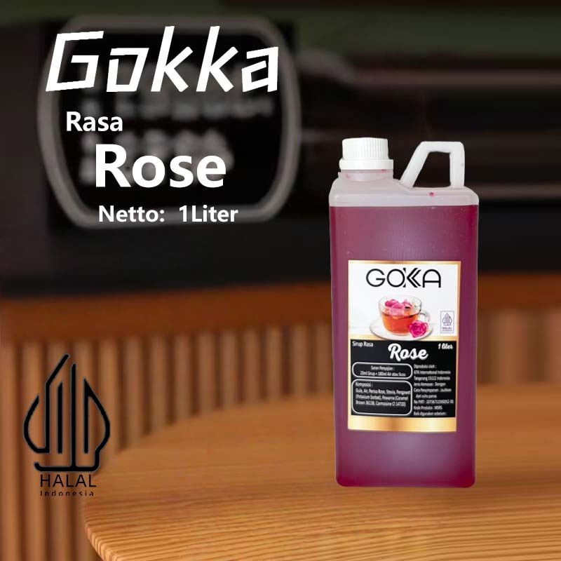 Jual Gokka Sirup Rose 1L - Minuman Segar Rasa Rose / Rose Syrup ...