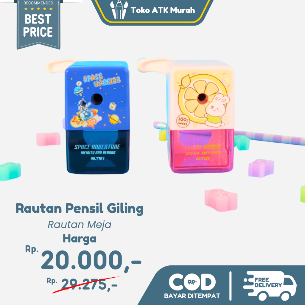 Jual Serutan Meja Giling Putar Lucu / Table Sharpener Cute Kartun ...