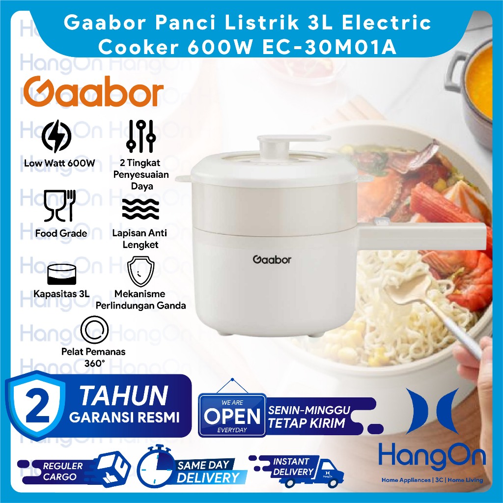 Jual Gaabor EC-30M01A Panci Listrik 3L Food Grade Electric Cooker 2 ...