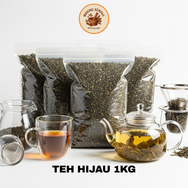 Jual Teh Hijau Asli Kering 1kg – Daun Pilihan, Aromatik & Segar – Teh ...
