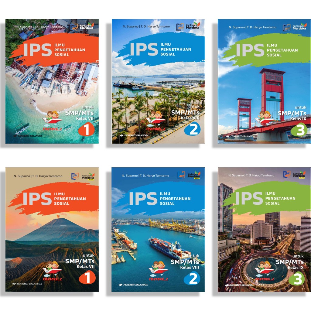 Jual [Penerbit Erlangga] IPS Kelas 7, 8, & 9 Kurikulum merdeka & Revisi ...