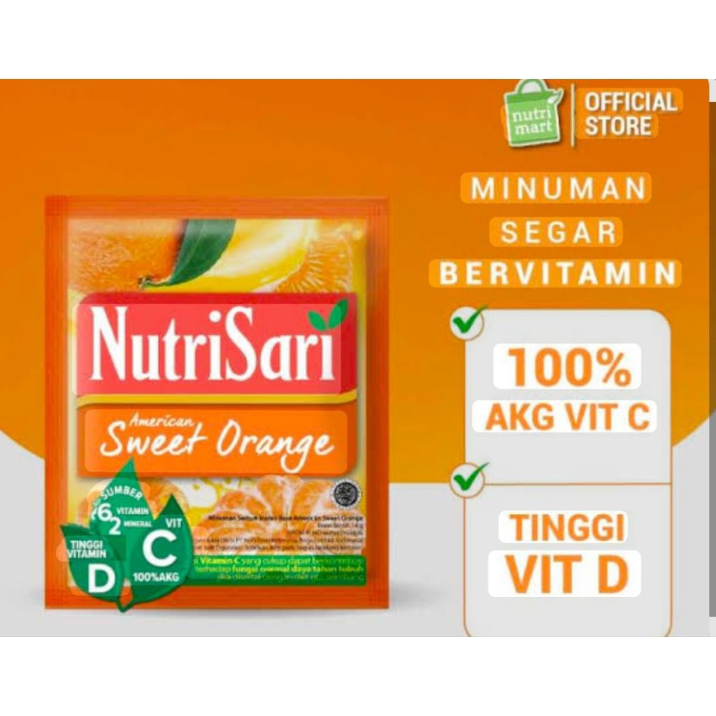 Jual NUTRISARI SWEET ORANGE PER SACHET | Shopee Indonesia