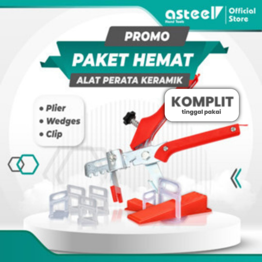 Jual ASTEEL Paket Lengkap Perata Pasang Keramik Granit Lantai Spacer ...