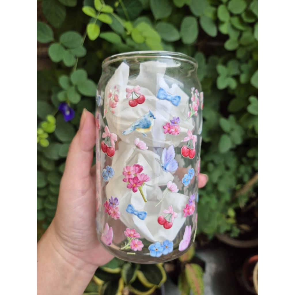 Jual Gelas kaca aesthetic | gelas korea | gelas matcha | gelas korea ...