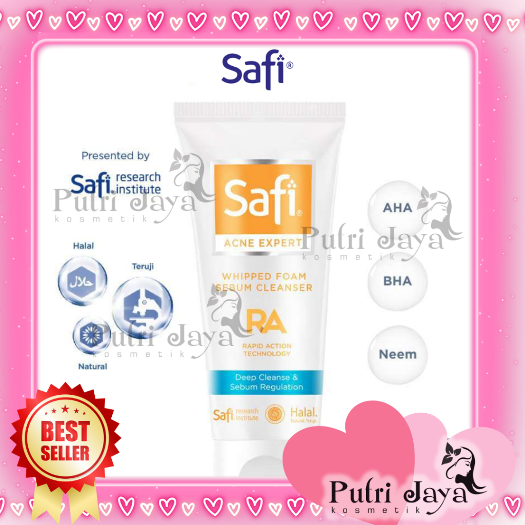 Jual SAFI- Acne Expert -Whipped Foam Sebum Cleanser100ml/2in1Cleanser ...