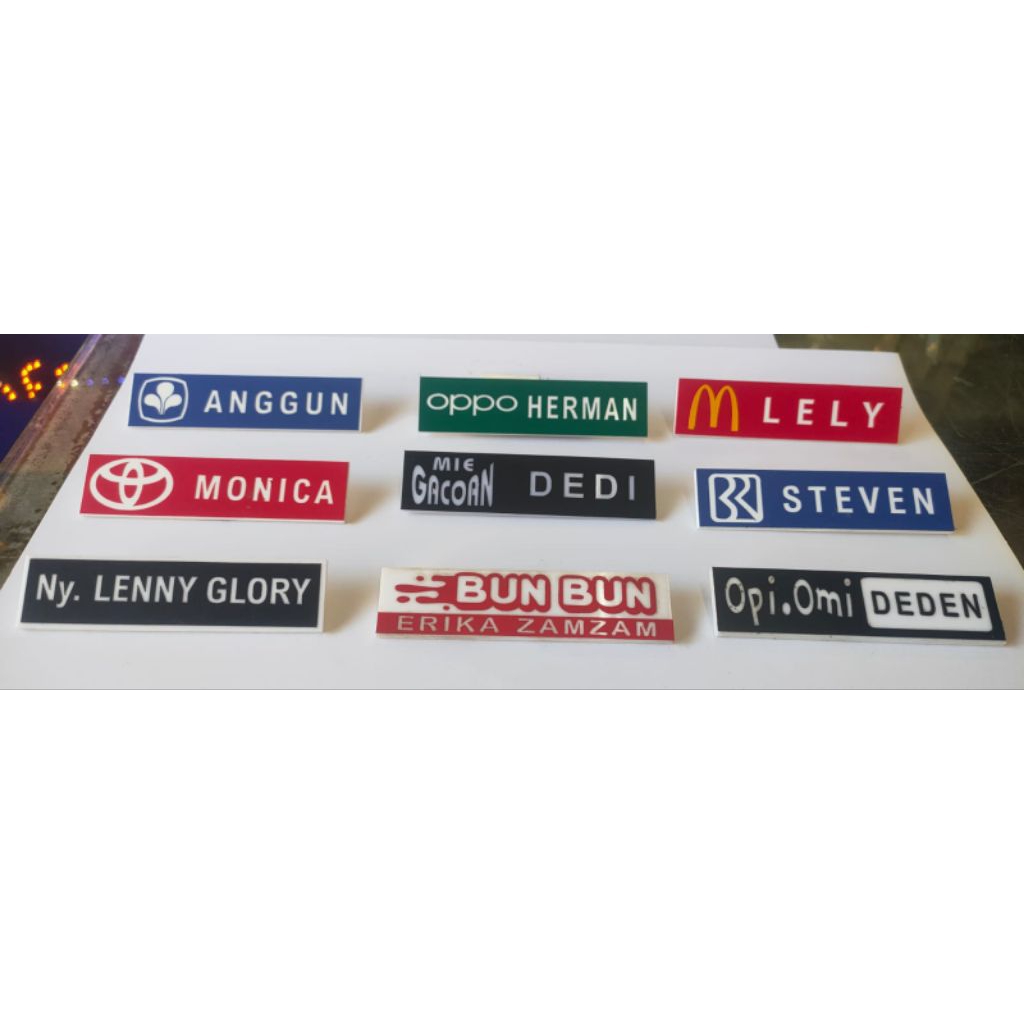Jual NAMA DADA / NAME TAG SEMI GRAFIR MURAH ( PERTAMA KALI DI INDONESIA ...