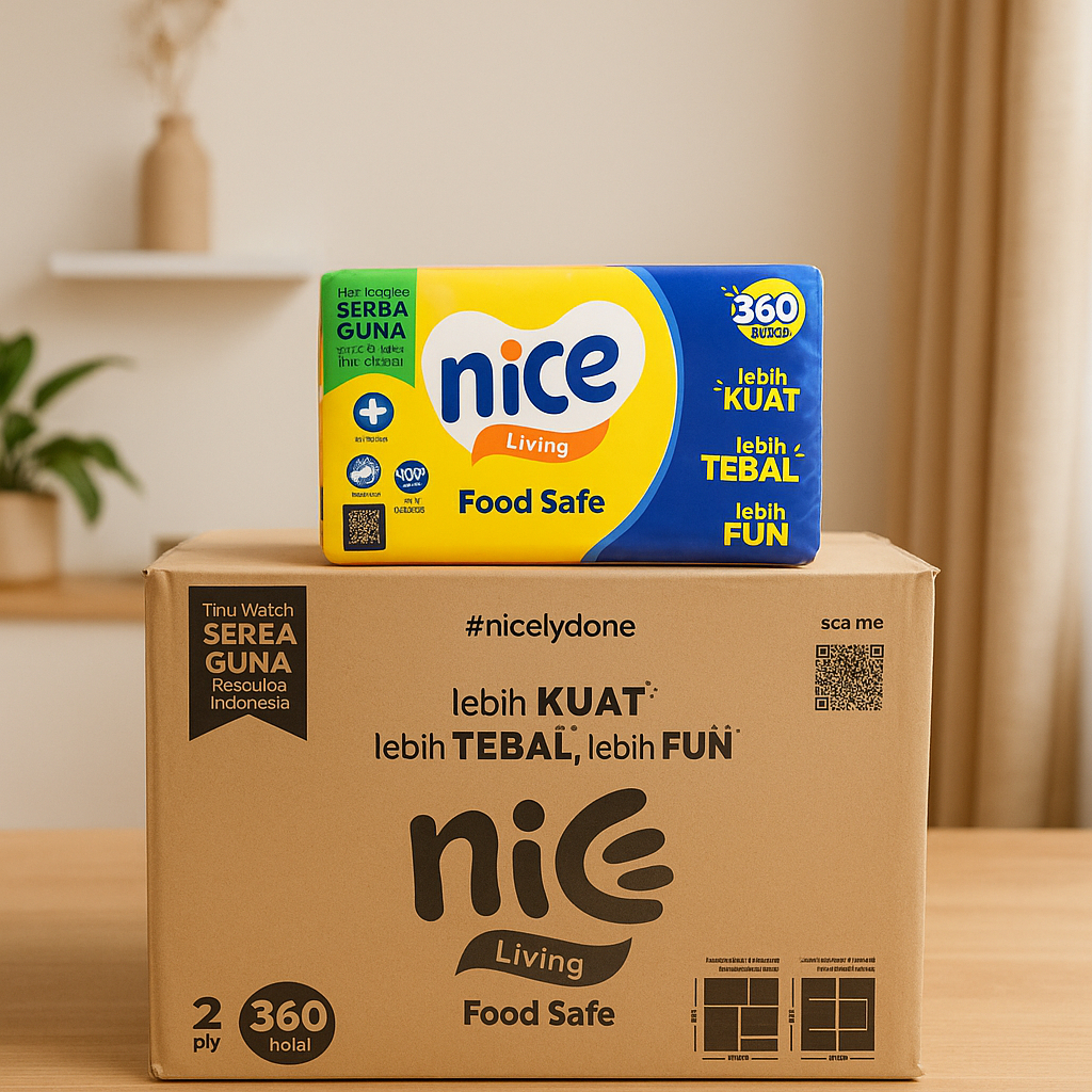 Jual [1 DUS] Tissue NICE Facial 360 Helai / 2 Ply / 1 Dus ISI 60 PACK ...