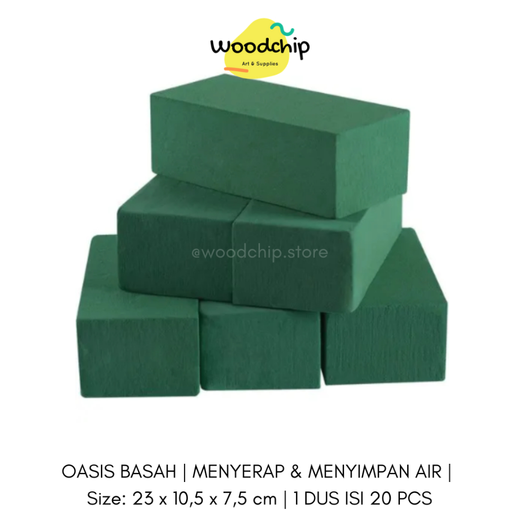 Jual [1 DUS] OASIS merek Green Leaf / Indocell / Savana / Floral foam ...