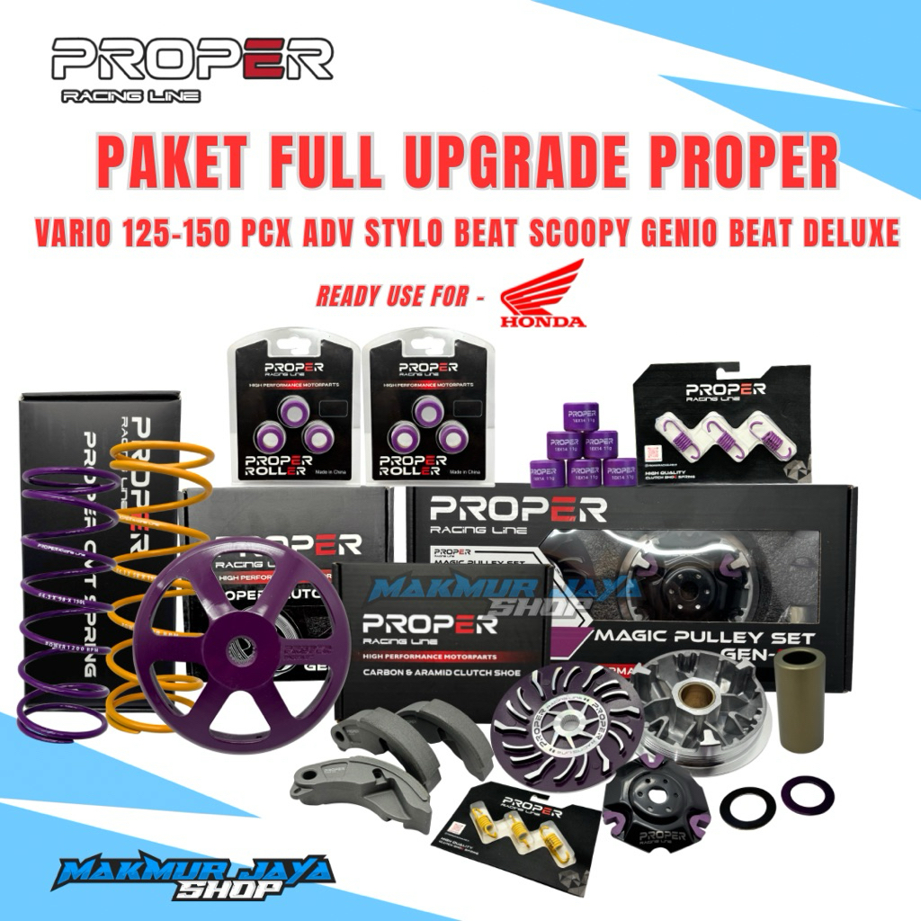 Jual PAKET FULL UPGRADE CVT PROPER RACING LINE VARIO 125-150 PCX ADV ...
