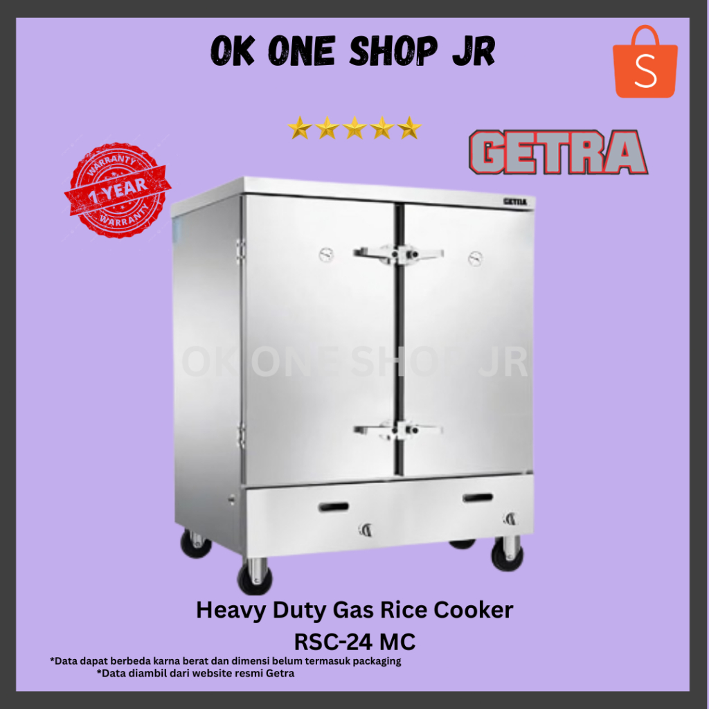 Jual GETRA RSC-24 MC Heavy Duty Gas Rice Cooker | RSC 24 MC | RSC24MC ...