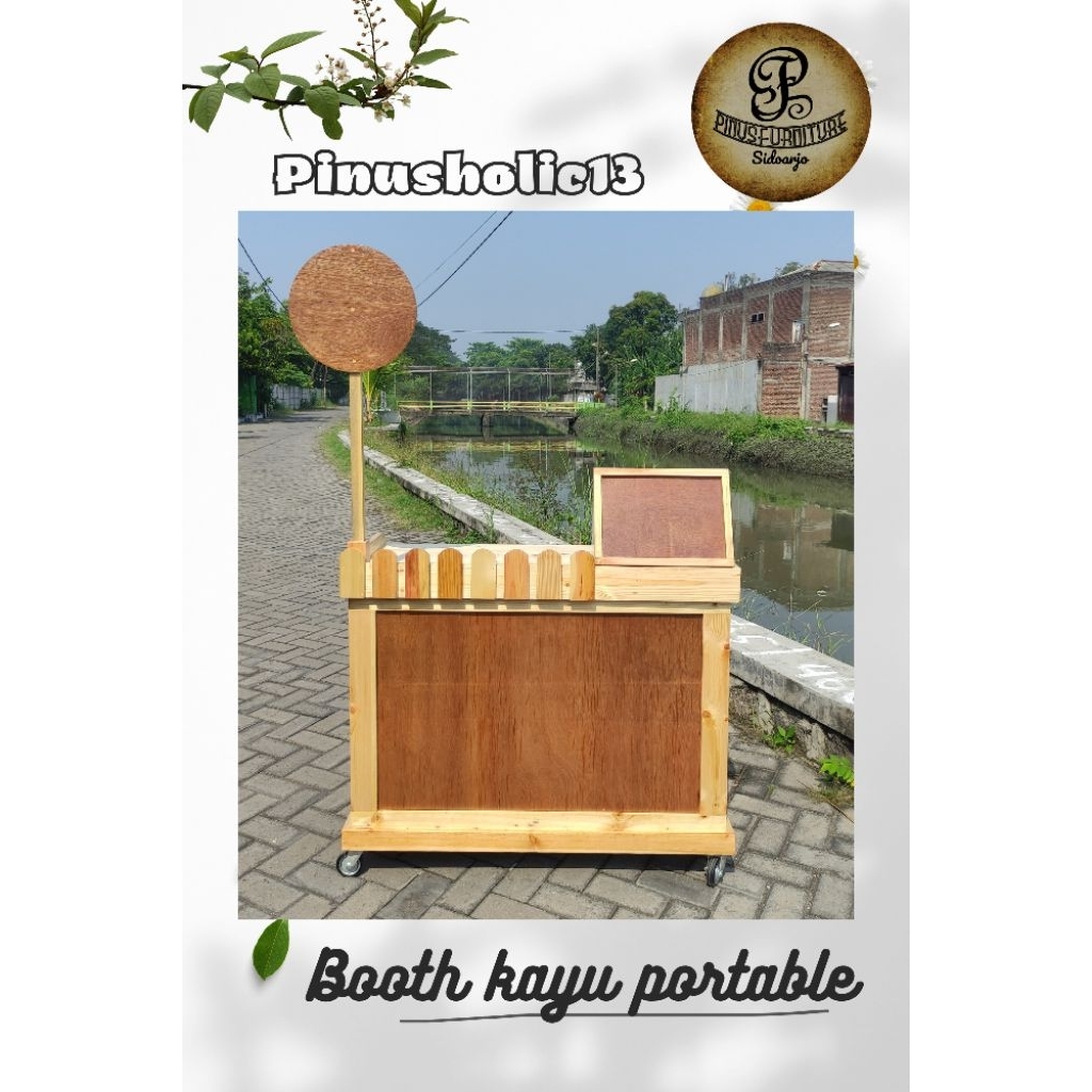 Jual Booth portable kayu/booth portable jualan/booth jualan bongkar ...