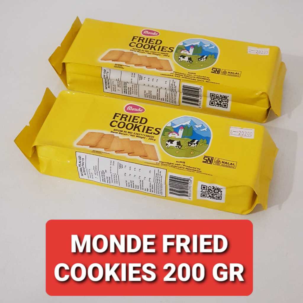 Jual Monde FRIED COOKIES 200 gr / KUKIS GORENG Monde 200 gr | Shopee ...