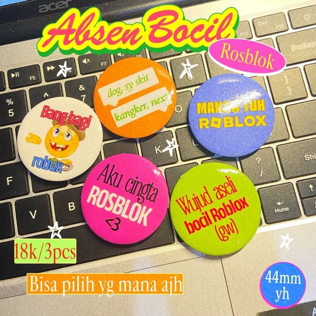 Jual pin roblox button [ BISA SATUAN ] | Shopee Indonesia