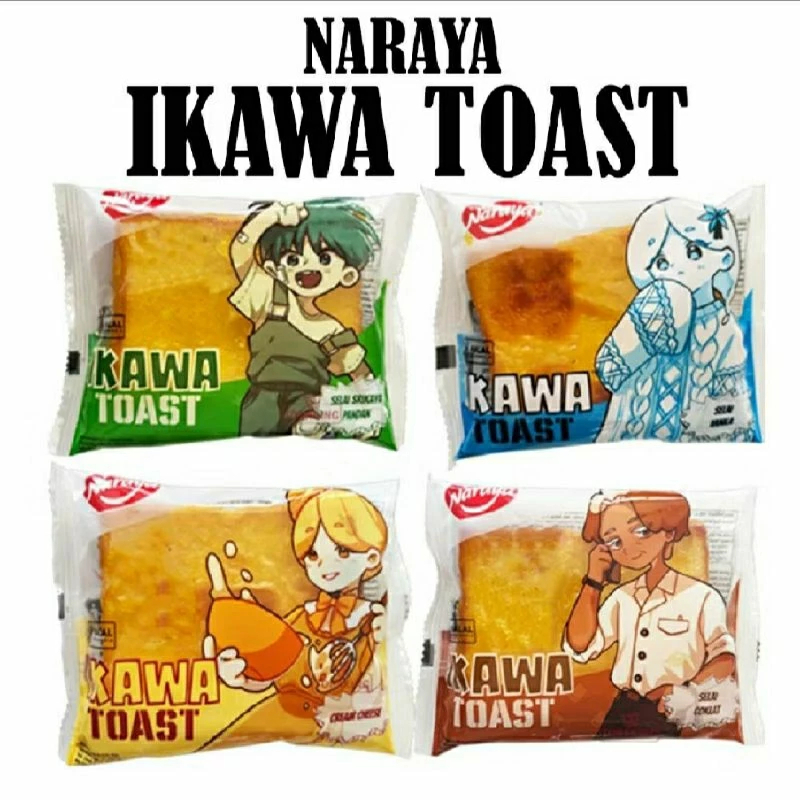 Jual Naraya Ikawa Toast Roti Panggang Viral Rasa Coklat Cheese Srikaya ...