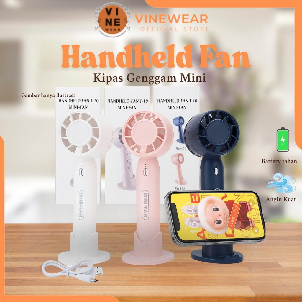 Jual Kipas Angin Mini Portable Genggam Rechargeable USB Handheld Fan ...