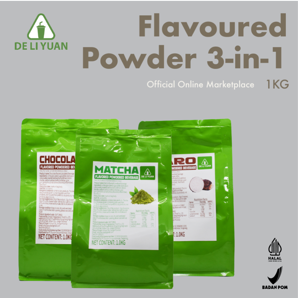 Jual BANTING HARGA !! DELIYUAN Flavoured Powder 3-in-1 | 1KG | Bubuk ...