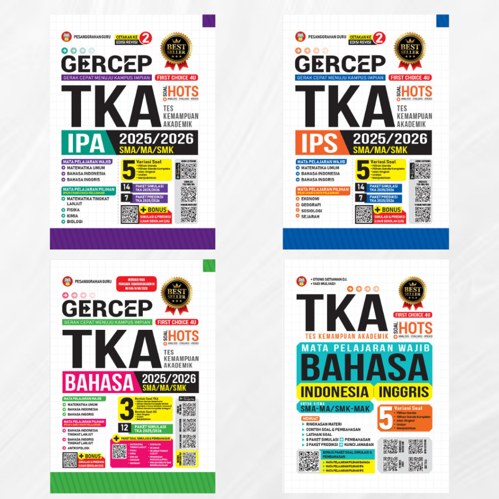 Jual BUKU GERCEP TKA IPA IPS BAHASA DAN FISIKA SMA SMK TAHUN 2026 ...