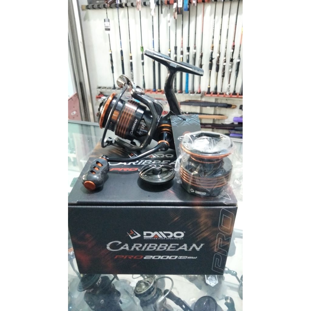 Jual Reel Daido Caribbean Pro 1000, 2000 HS SW | Shopee Indonesia