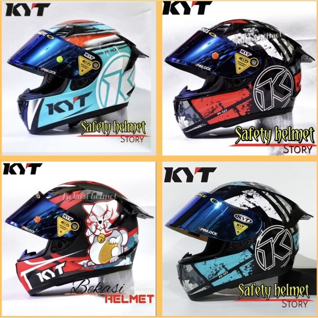 Jual kyt R-10 Modif Paket Ganteng Redbull Helm Fullface | Shopee Indonesia