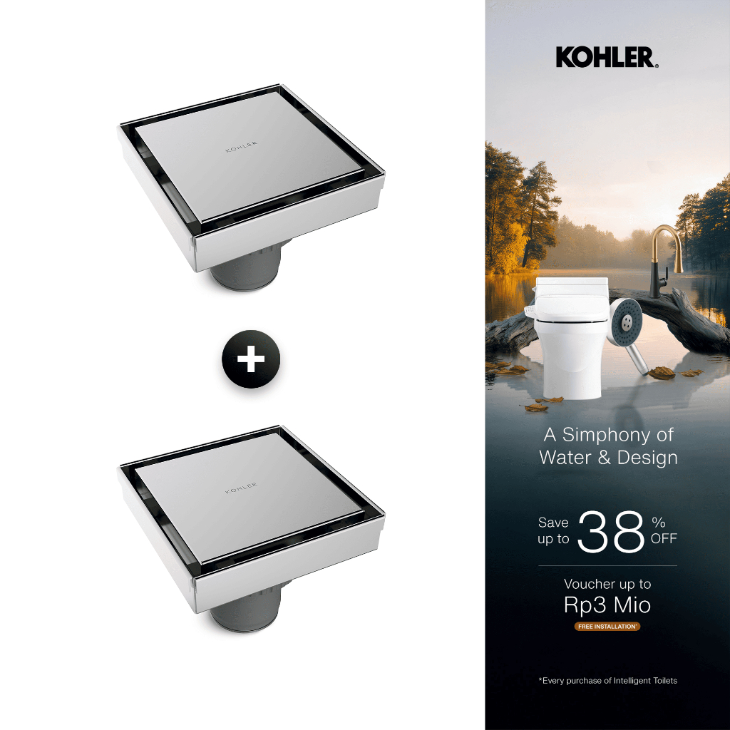 Jual (Bundle Package x 2) KOHLER Saringan Kamar Mandi Hidden / Floor ...