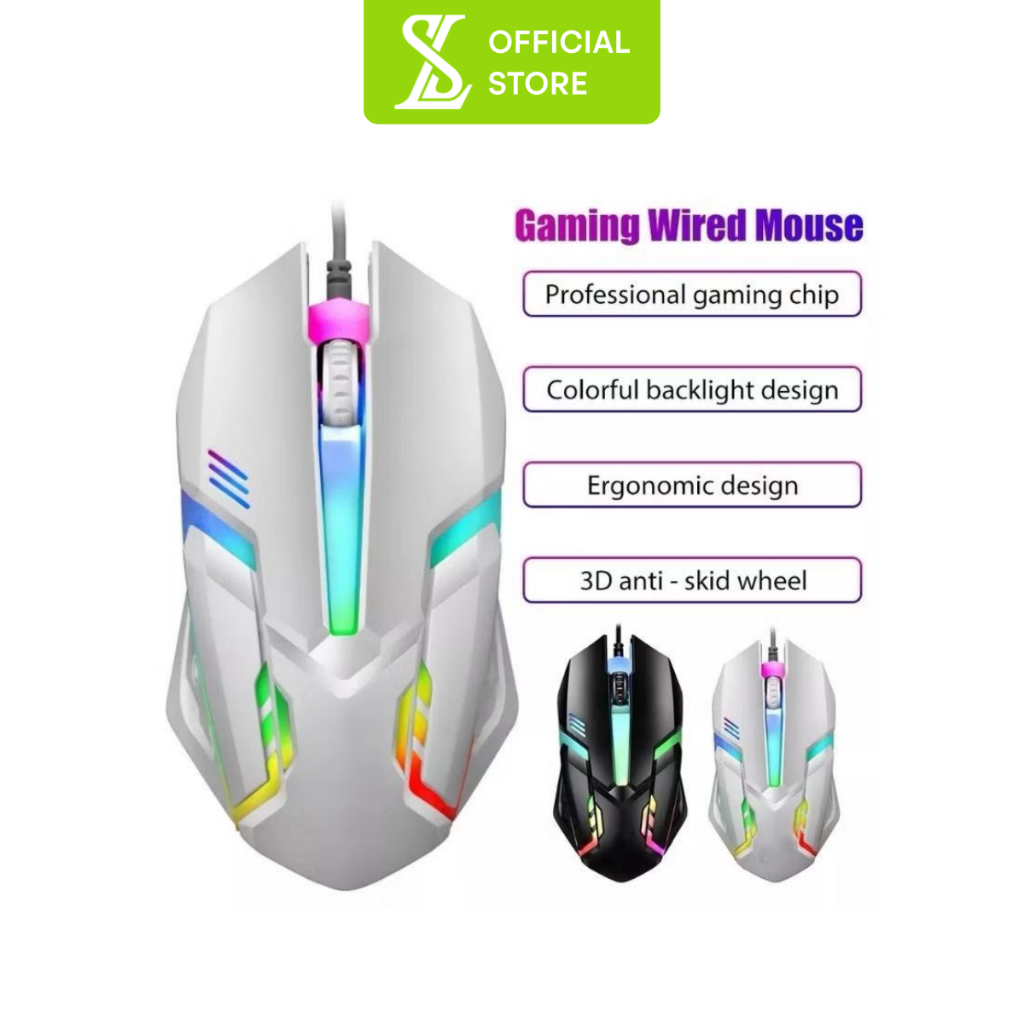 Jual Mouse Gaming LED RGB Nous X1 Gamers - Mouse Kabel - Mouse Nuos ...
