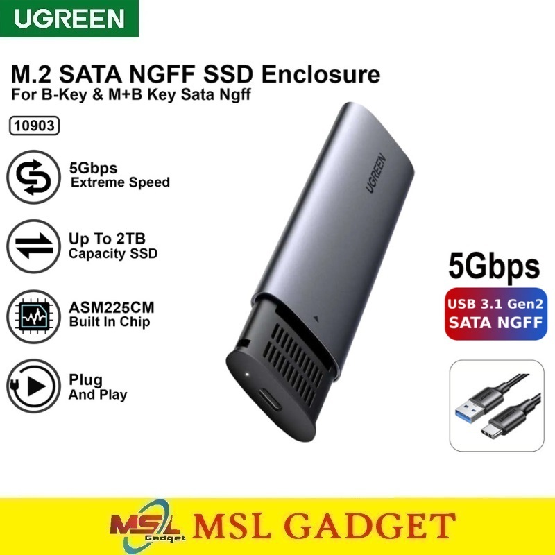 Jual UGREEN SSD Casing Enclosure M.2 NVMe / UGREEN SSD NVMe Enclosure ...