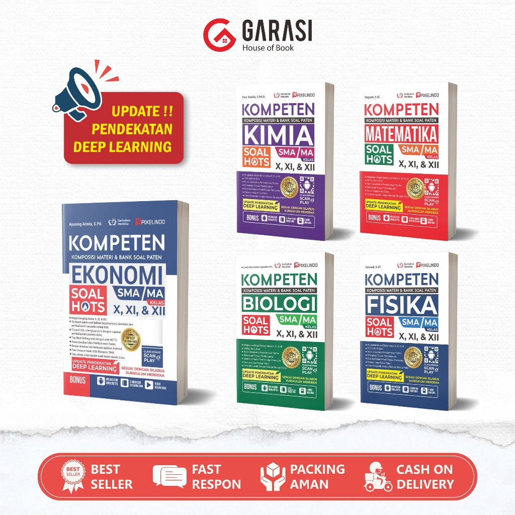 Jual Buku Kompeten SMA Kelas X,XI,XII Terbaru Update Pendekatan Deep Learning | Shopee Indonesia