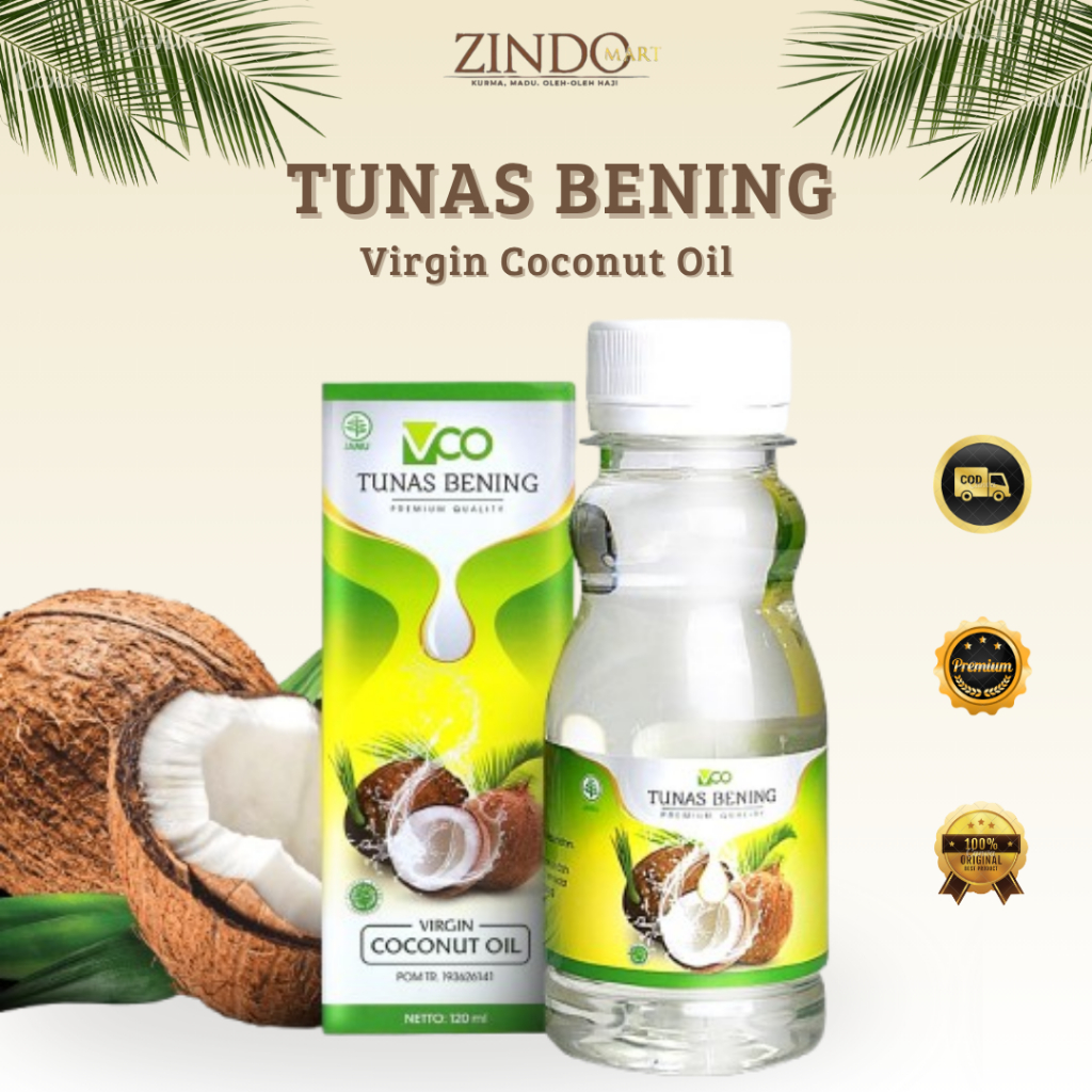 Jual VCO VIRGIN COCONUT OIL TUNAS BENING 120ML MINYAK KELAPA MURNI BPOM ...