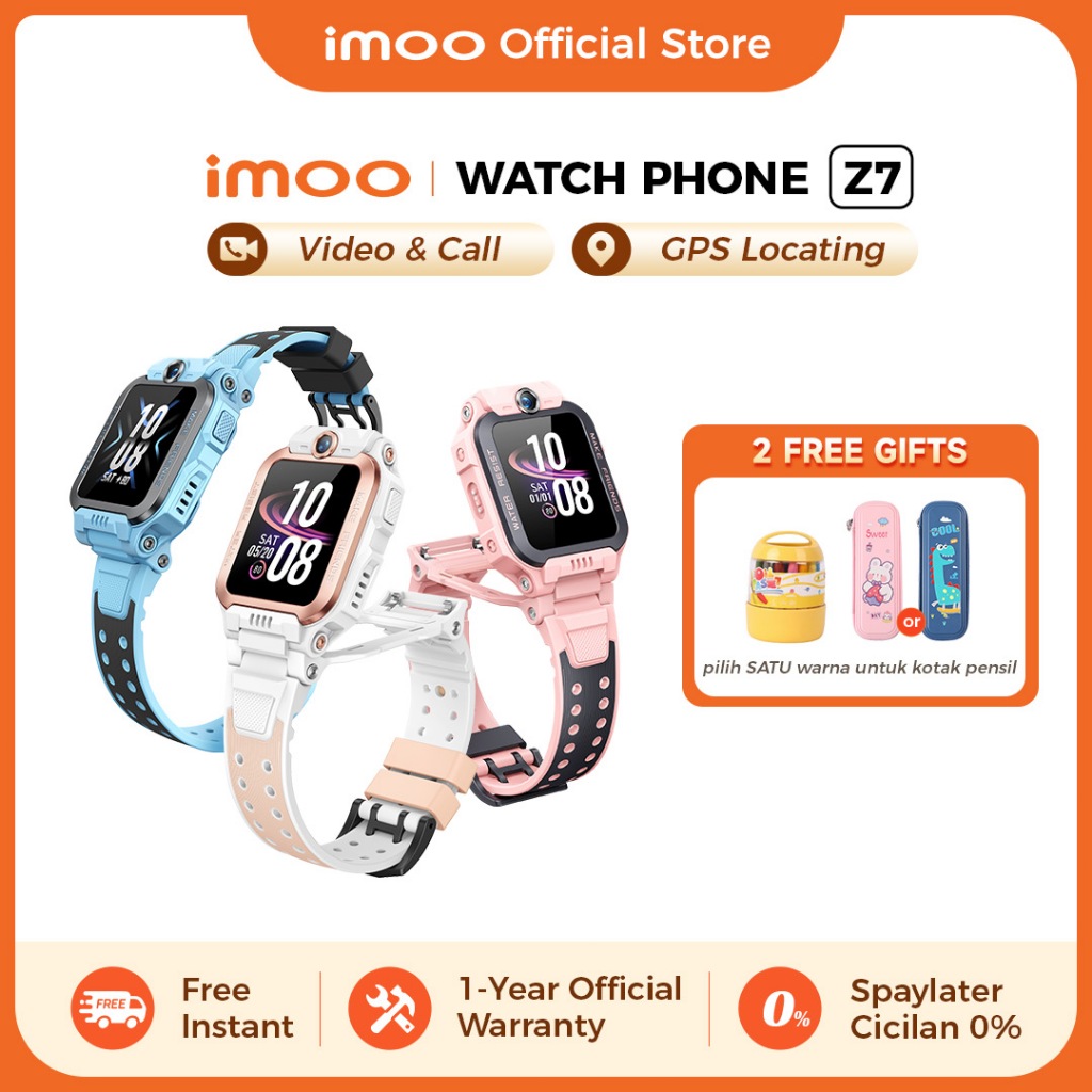 Jual imoo Z7 Watch Phone Z7 (Z6 UPGRADE) Front & Rear Dual Camera With ...