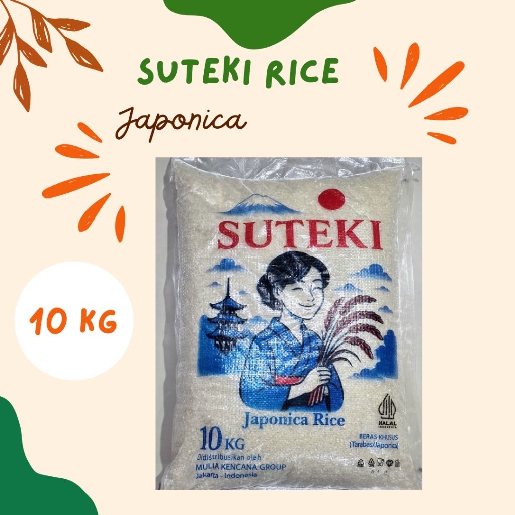 Jual SUTEKI JAPONICA RICE 10KG/BERAS JEPANG/HALAL KUALITAS PREMIUM ...
