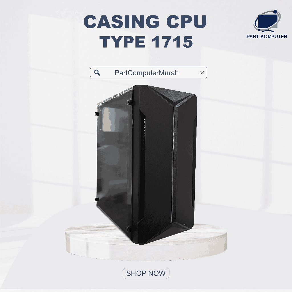 Jual Casing CPU Komputer 1715 M-ATX Tower PC Gaming Case dengan RGB LED ...