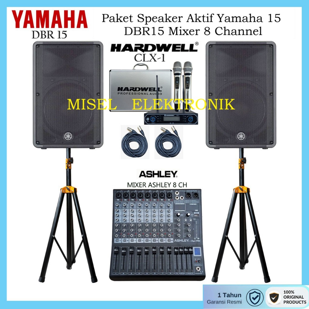 Jual Paket Sound System Speaker Aktif 15 Inch YAMAH DBR15 / DBR 15 ...
