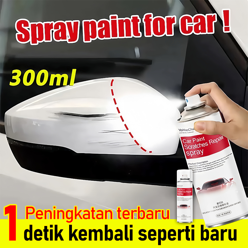 Jual Cat semprot body motor mobil putih/hitam anti gores semprot ...