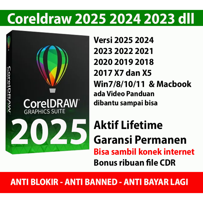 Jual CorelDRAW Graphics Suite 2025 2024 2023 Lifetime GARANSI | Shopee ...