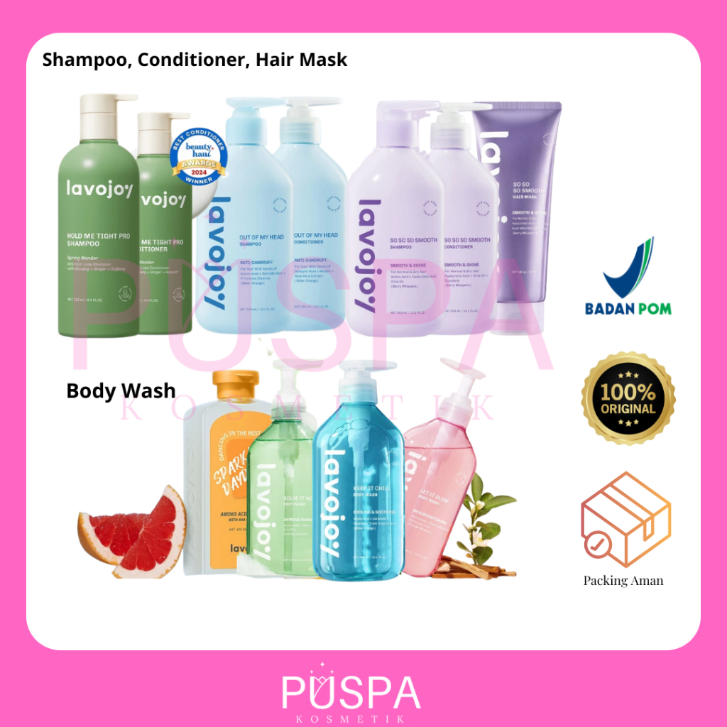 Jual Puspa Lavojoy Body Wash | Lavo Shampoo | Lavojoy Conditioner ...