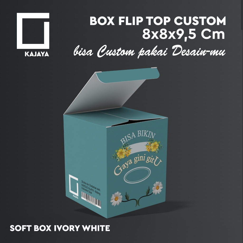 Jual Box Kotak Custom 8x8x9 Cm Gelas Sabun Lilin Candle Aromatik ...
