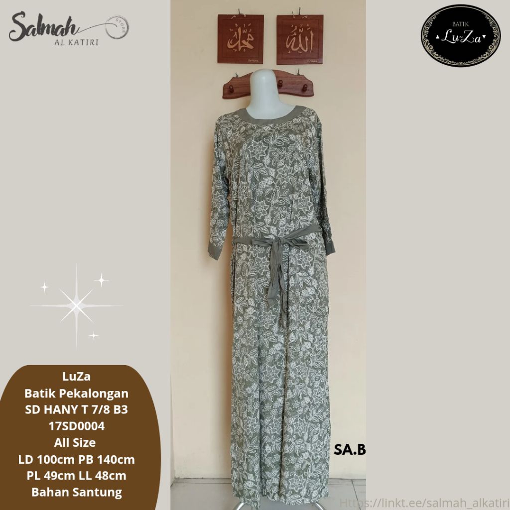 Jual Daster LuZa Batik Pekalongan SD HANY T.7/8 B3 (B) | Shopee Indonesia
