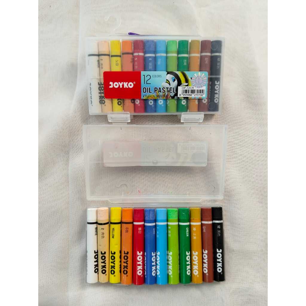 Jual JOYKO OIL PASTEL BULAT 12 WARNA OP-12CR / OIL PASTEL / CRAYON ...