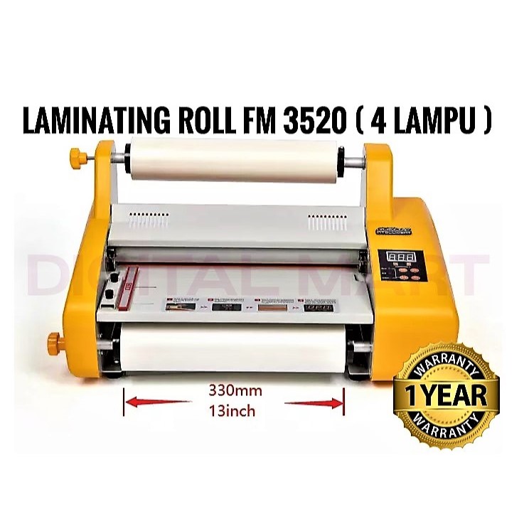 Jual Mesin Laminating Roll A3 FM 3520 4 Lampu MAGIX | Laminator Roll 2 ...