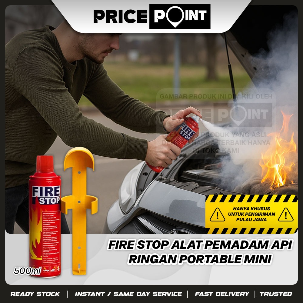 Jual Fire Stop APAR Mobil Mini Portable Fire Extinguisher 500 ML ...