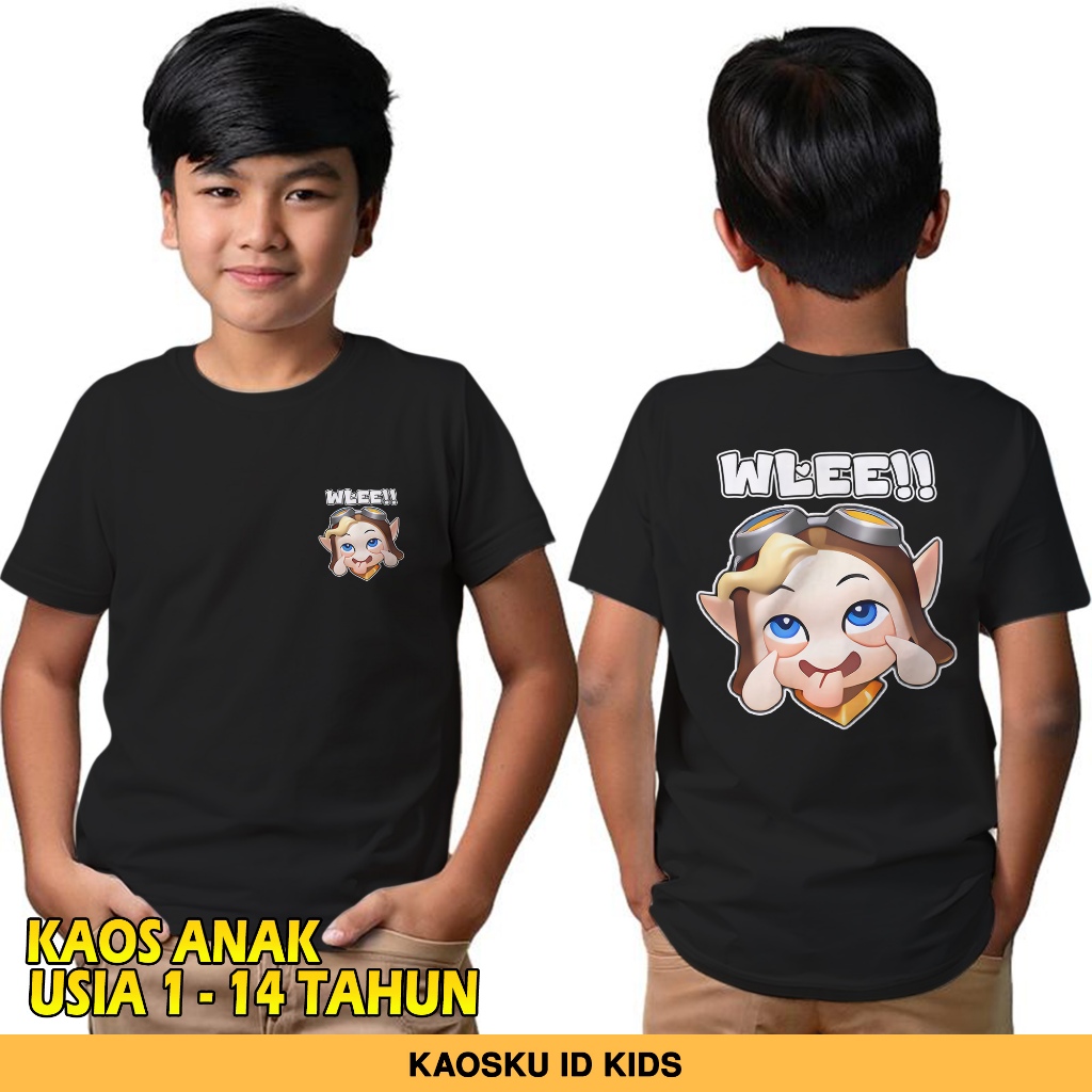 Jual Kaos Emote Layla Wlee - Baju Anak Usia 1-14 Tahun - Baju Sticker ...