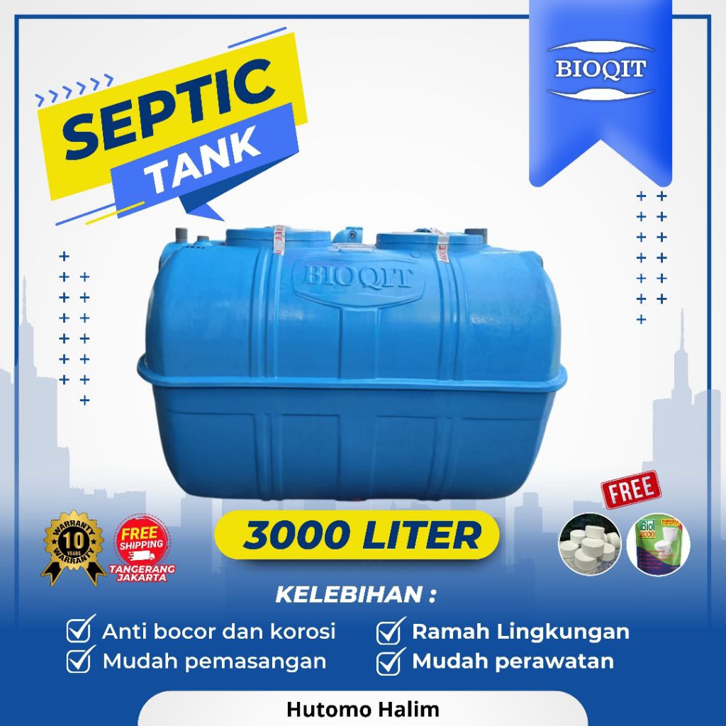 Jual SEPTIC TANK 3000 LITER, BIOQIT, BIOTANK, BIOFIL, BIOFILTER ...