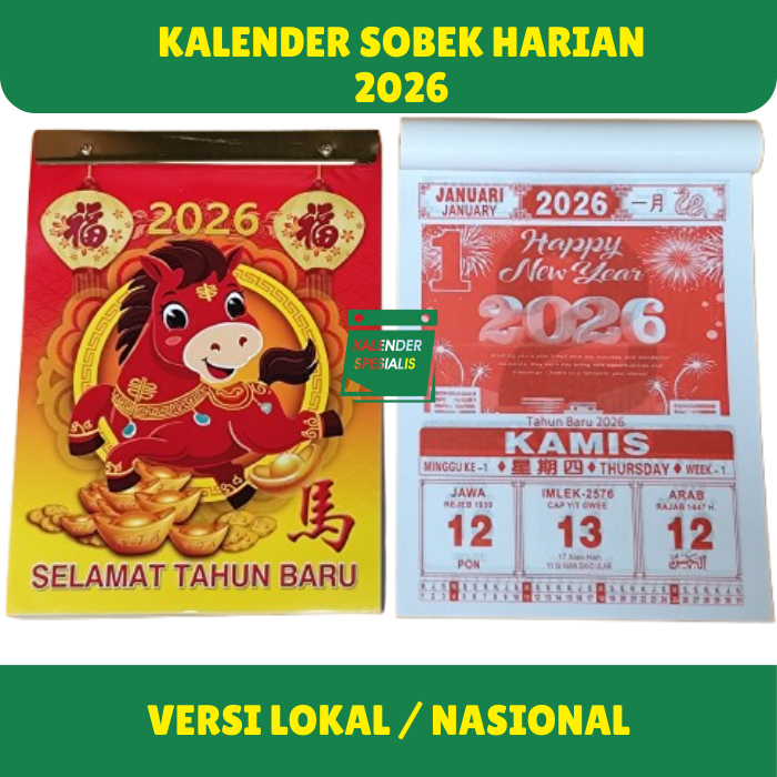 Jual Kalender Harian 2026 Murah Ready Kalender Sobek | Shopee Indonesia