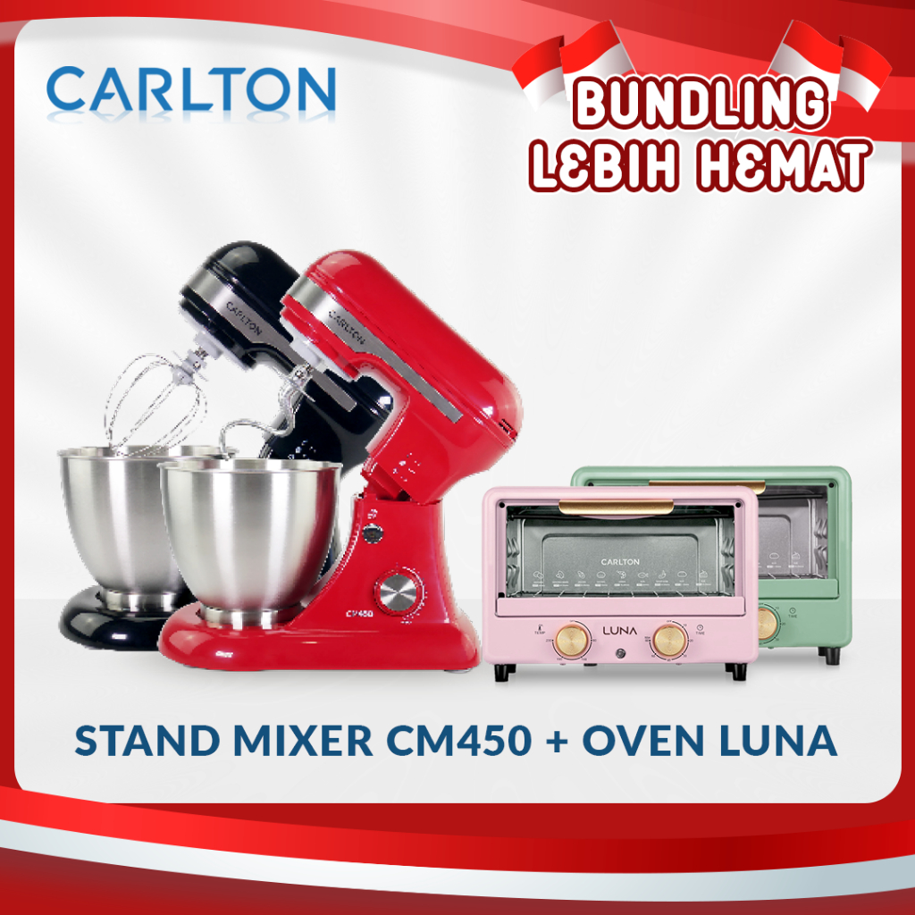 Jual BUNDLING Carlton Stand Mixer CM450 X LUNA Oven Listrik 12 Liter ...