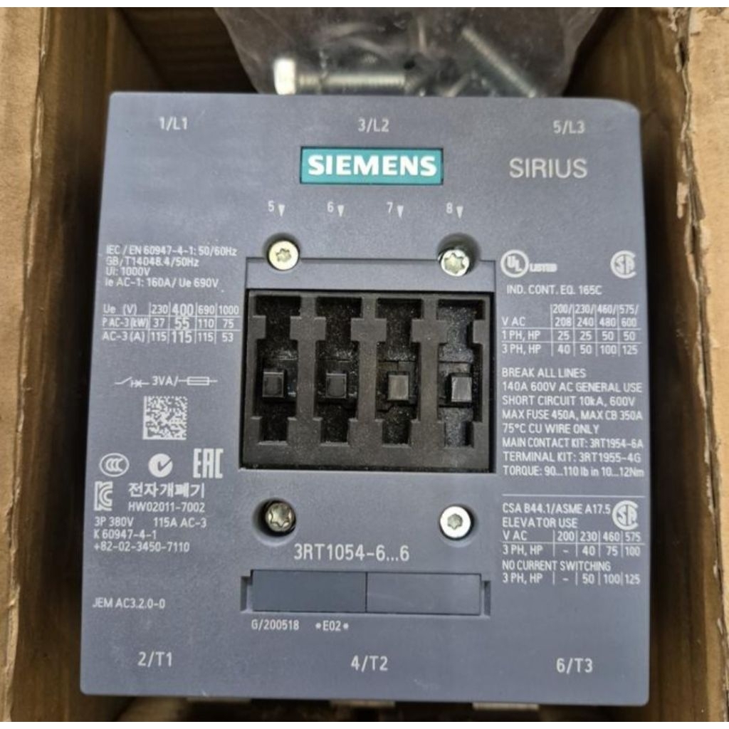 Jual KONTAKTOR/CONTACTOR SIEMENS 3RT1054-6AF36 110V ORIGINAL | Shopee ...