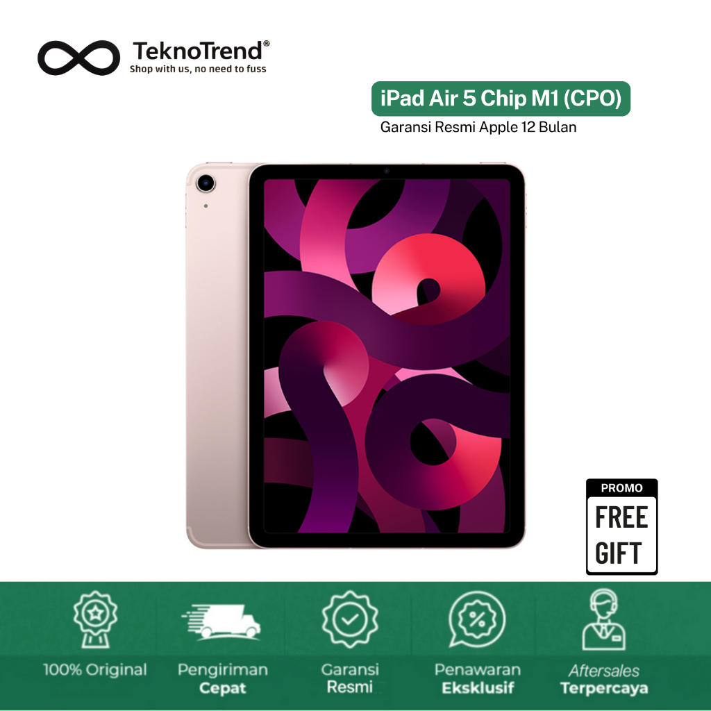Jual Apple iPad Air 5 M1 10.9" M1 64GB/256GB CPO Wifi Only | Shopee Indonesia