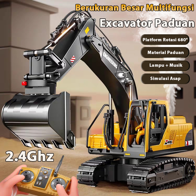 Jual Uniktoy Mainan Excavator Remote Control Besar 16Channel 2.4Ghz ...